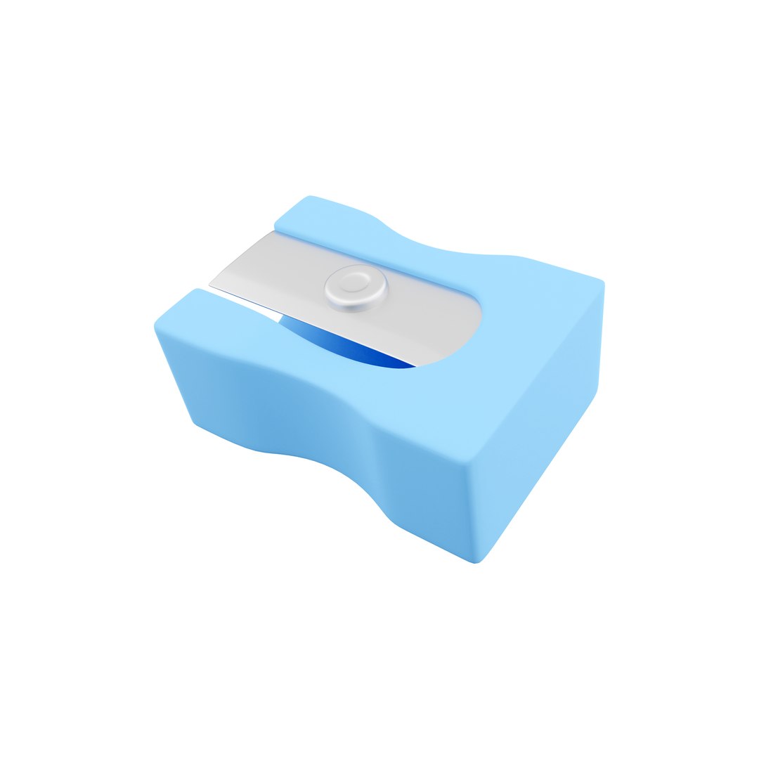Blue Pencil Sharpener Icon 3D - TurboSquid 2066043