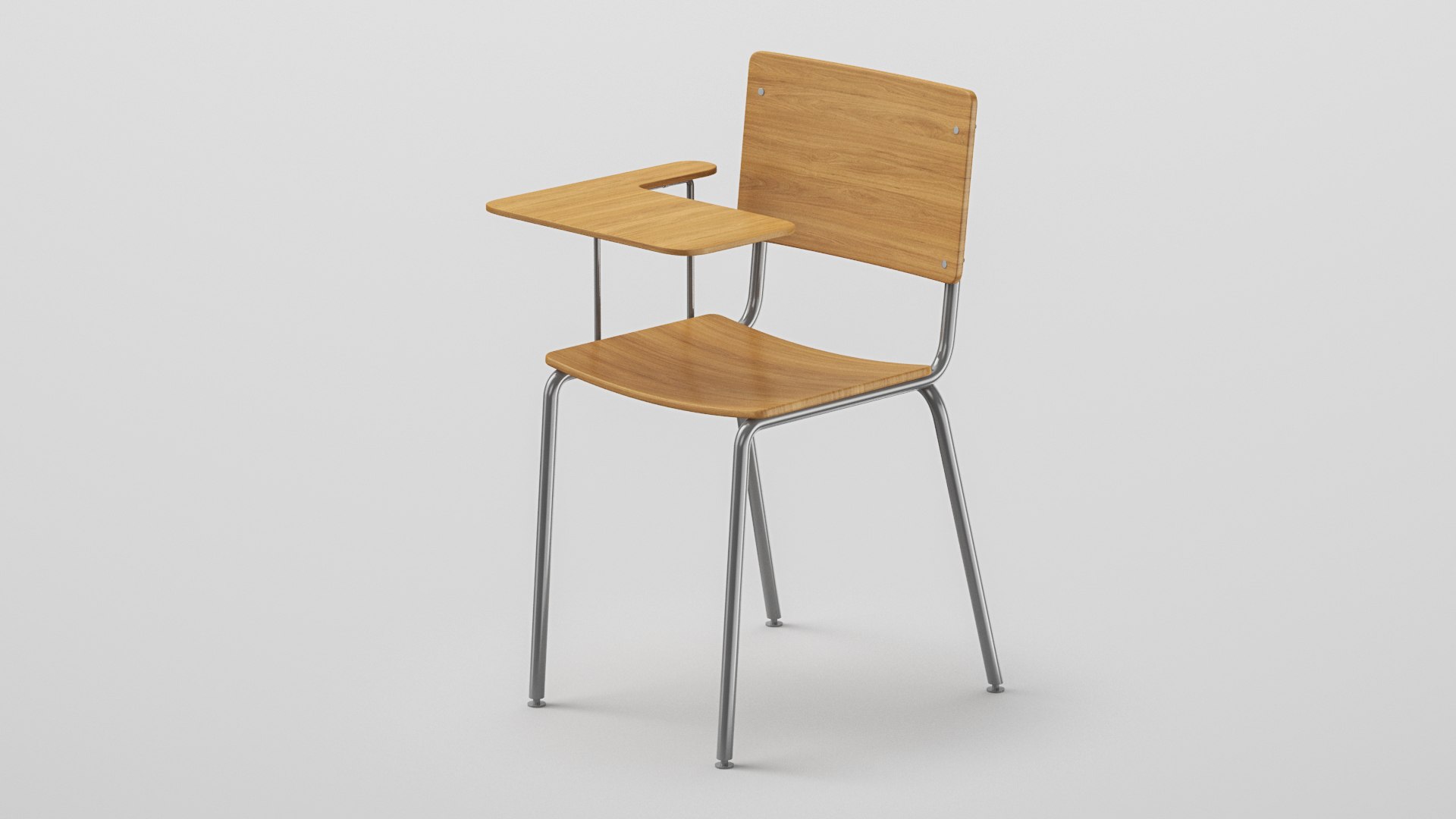 3D Classroom Chair model - TurboSquid 1786630