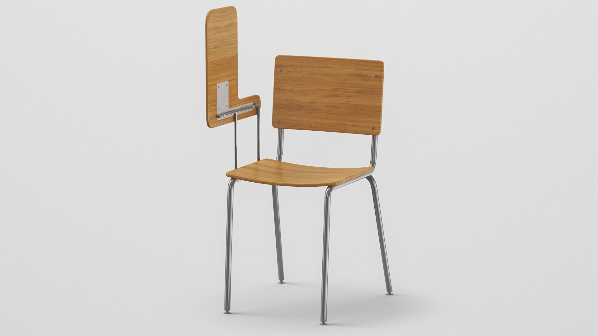 3D Classroom Chair model - TurboSquid 1786630