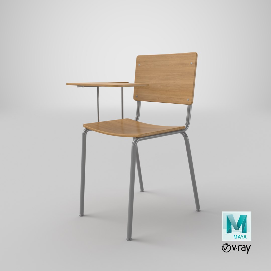 3D Classroom Chair model - TurboSquid 1786630