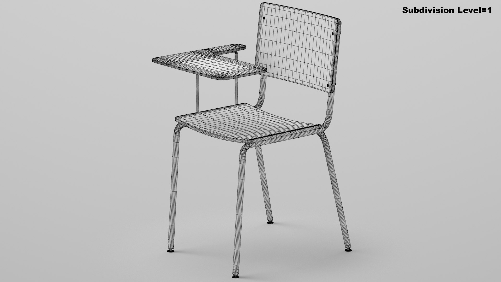 3D Classroom Chair model - TurboSquid 1786630