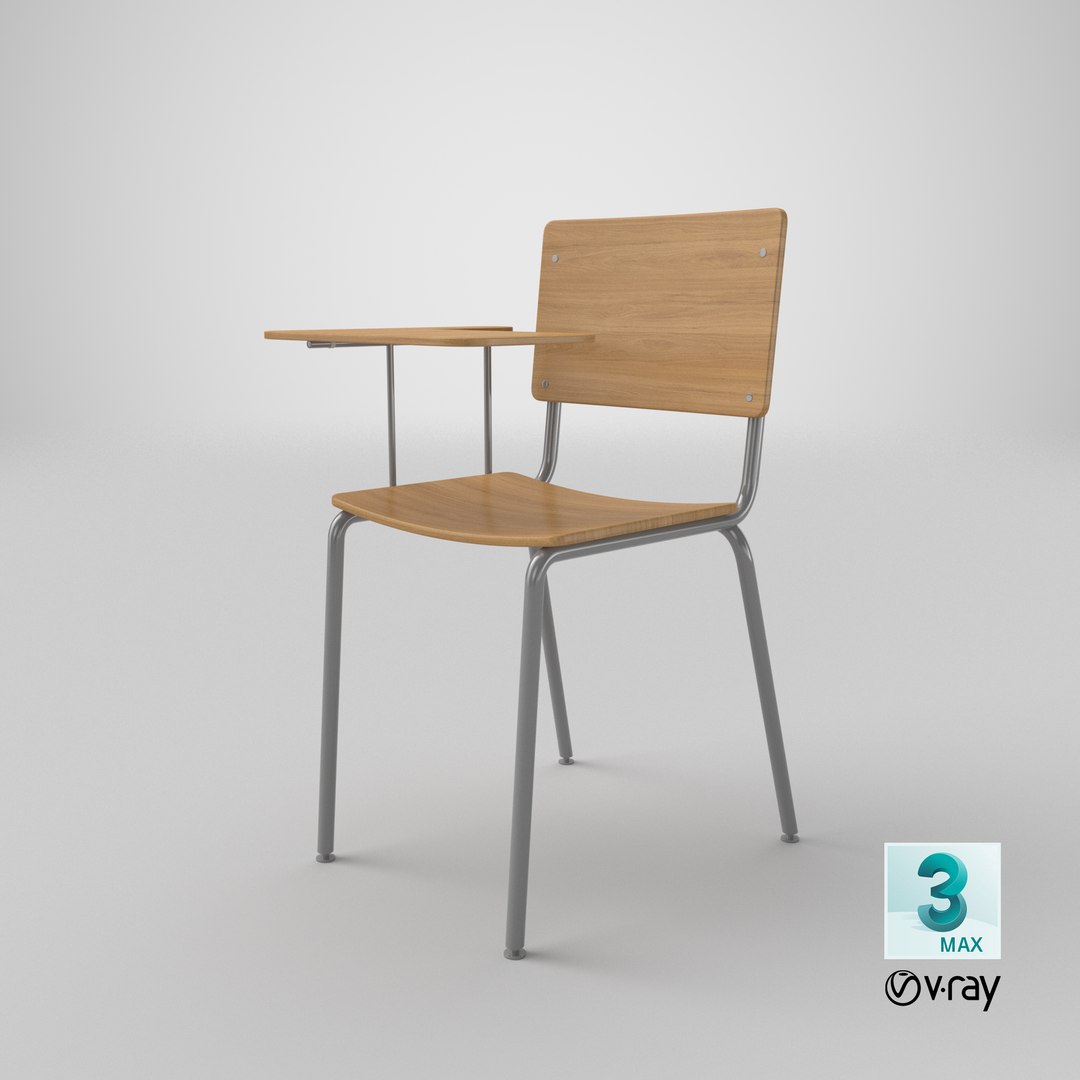 3D Classroom Chair model - TurboSquid 1786630