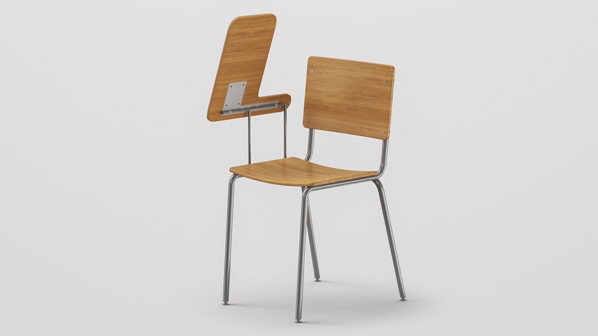 3D Classroom Chair model - TurboSquid 1786630