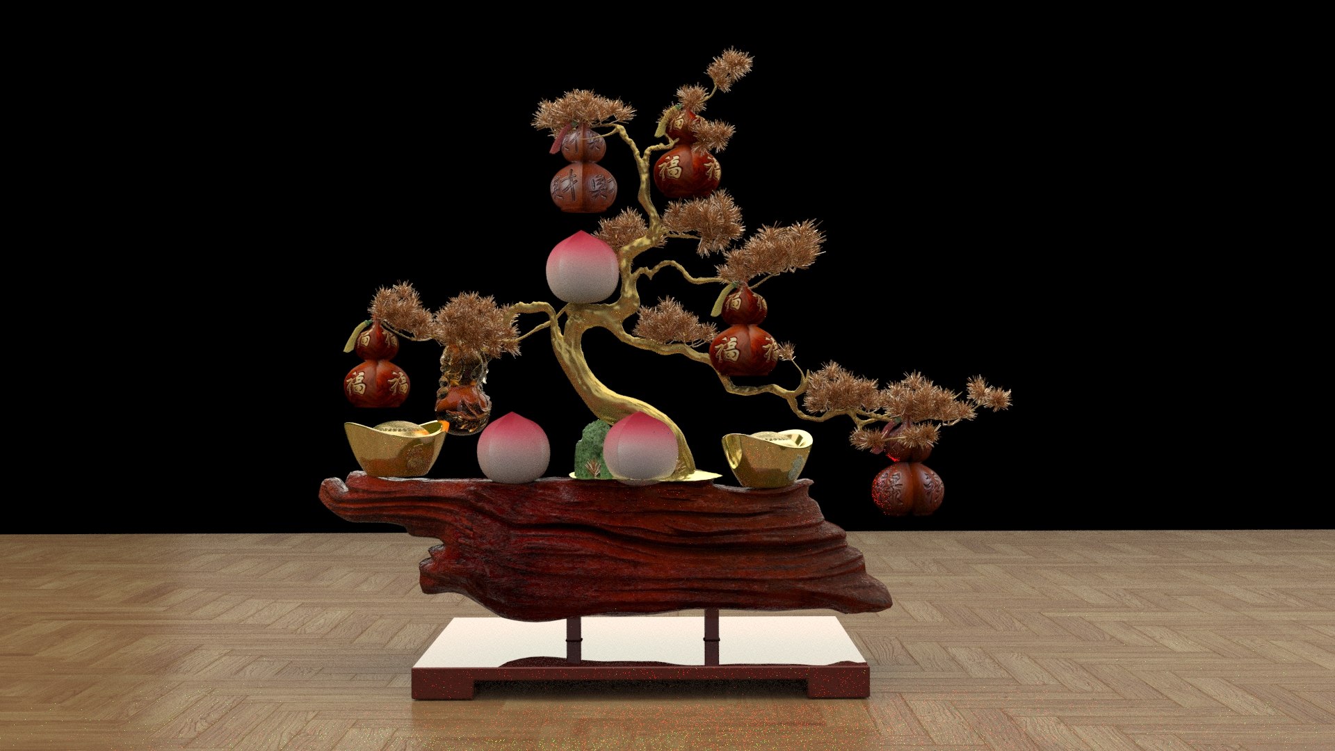 Chinese Gourd Tree 3D Model - TurboSquid 2036960