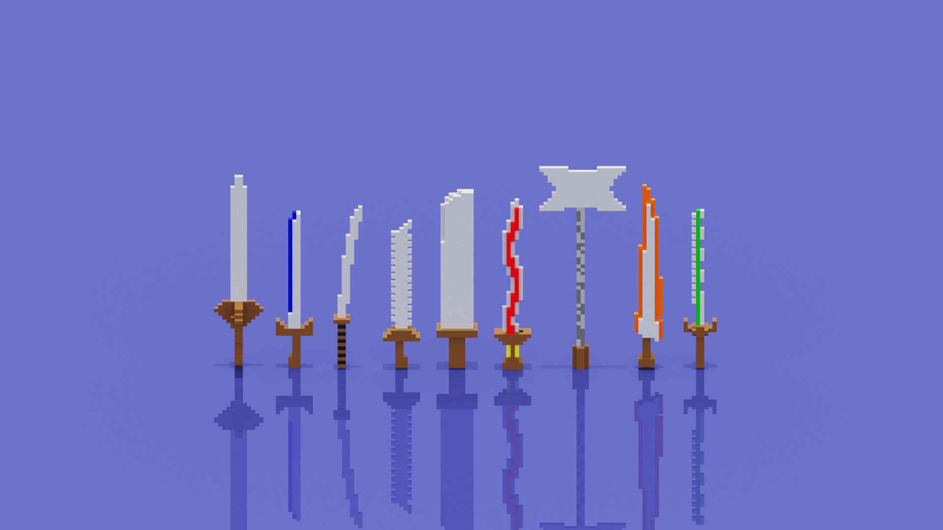 Voxel Weapon 3D - TurboSquid 2056694