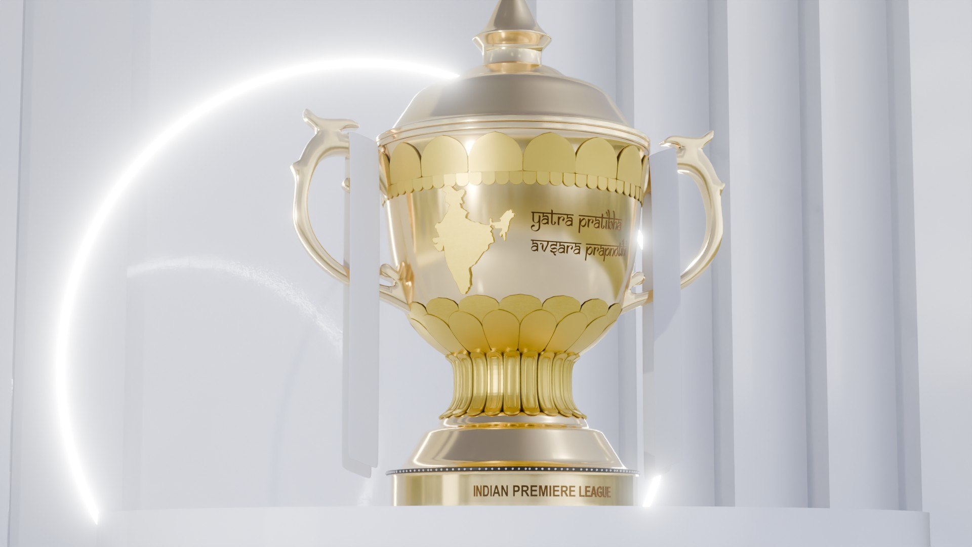 3D Model IPL Trophy 3D Model - TurboSquid 2399435