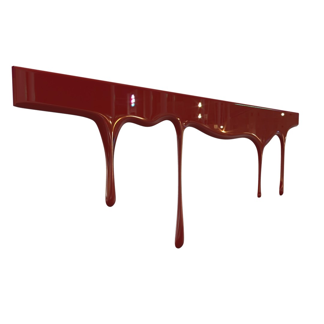 3d Paint Drops Model