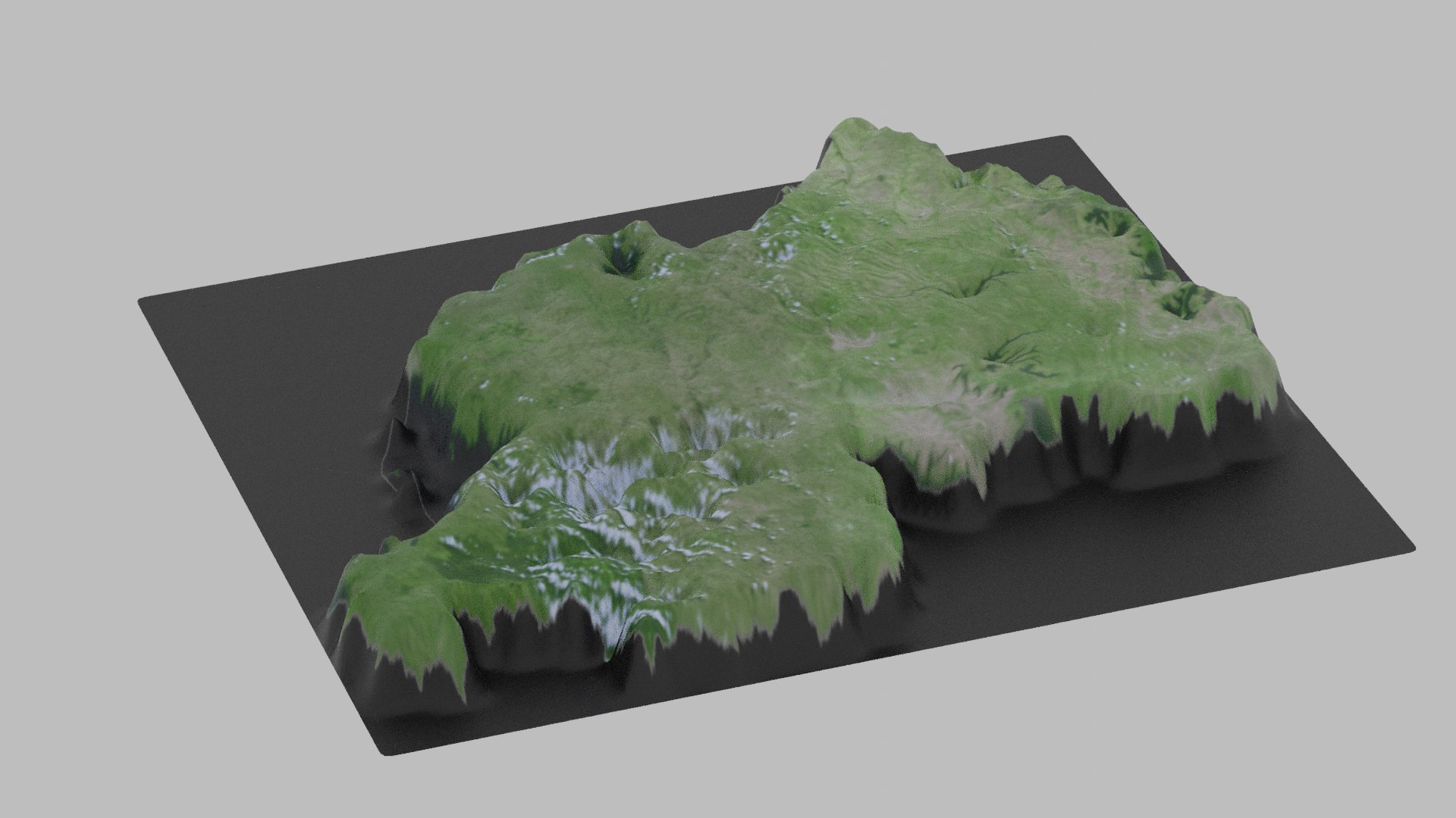3D Rwanda Map Country Model - TurboSquid 2076326