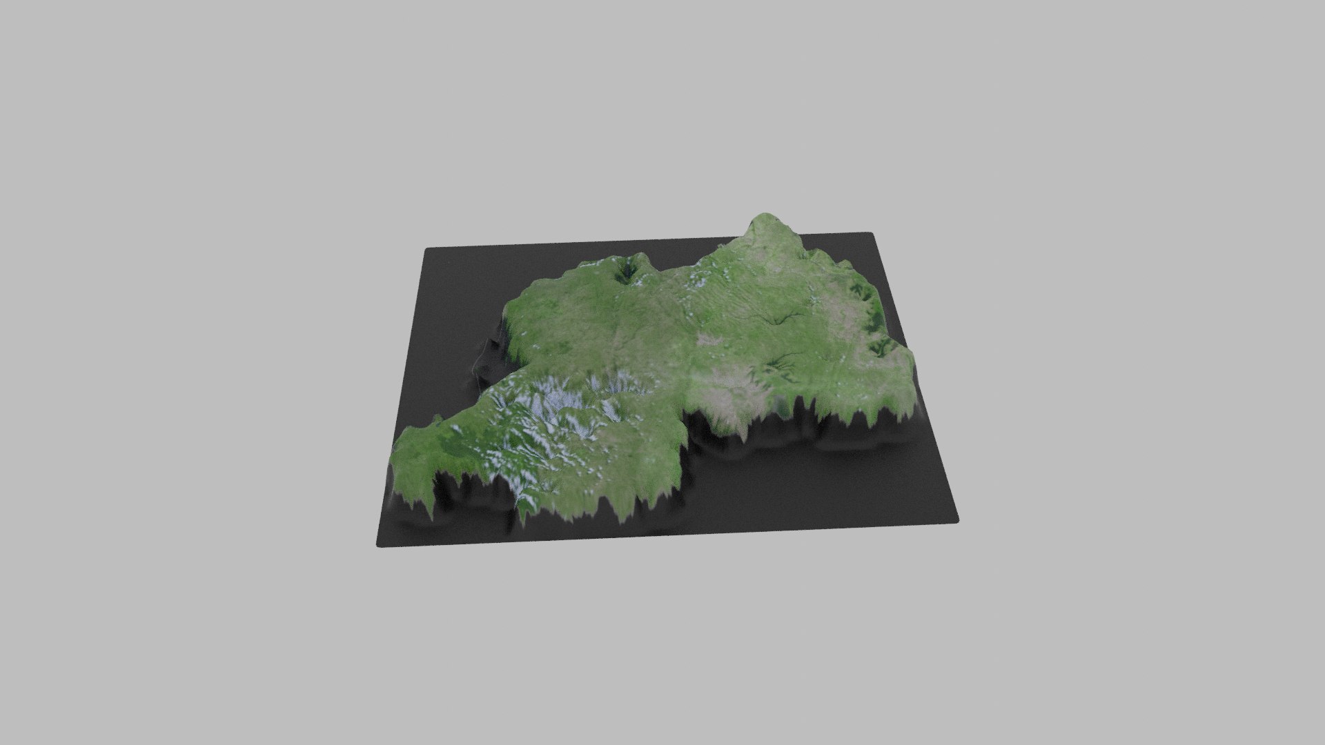 3D Rwanda Map Country Model - TurboSquid 2076326