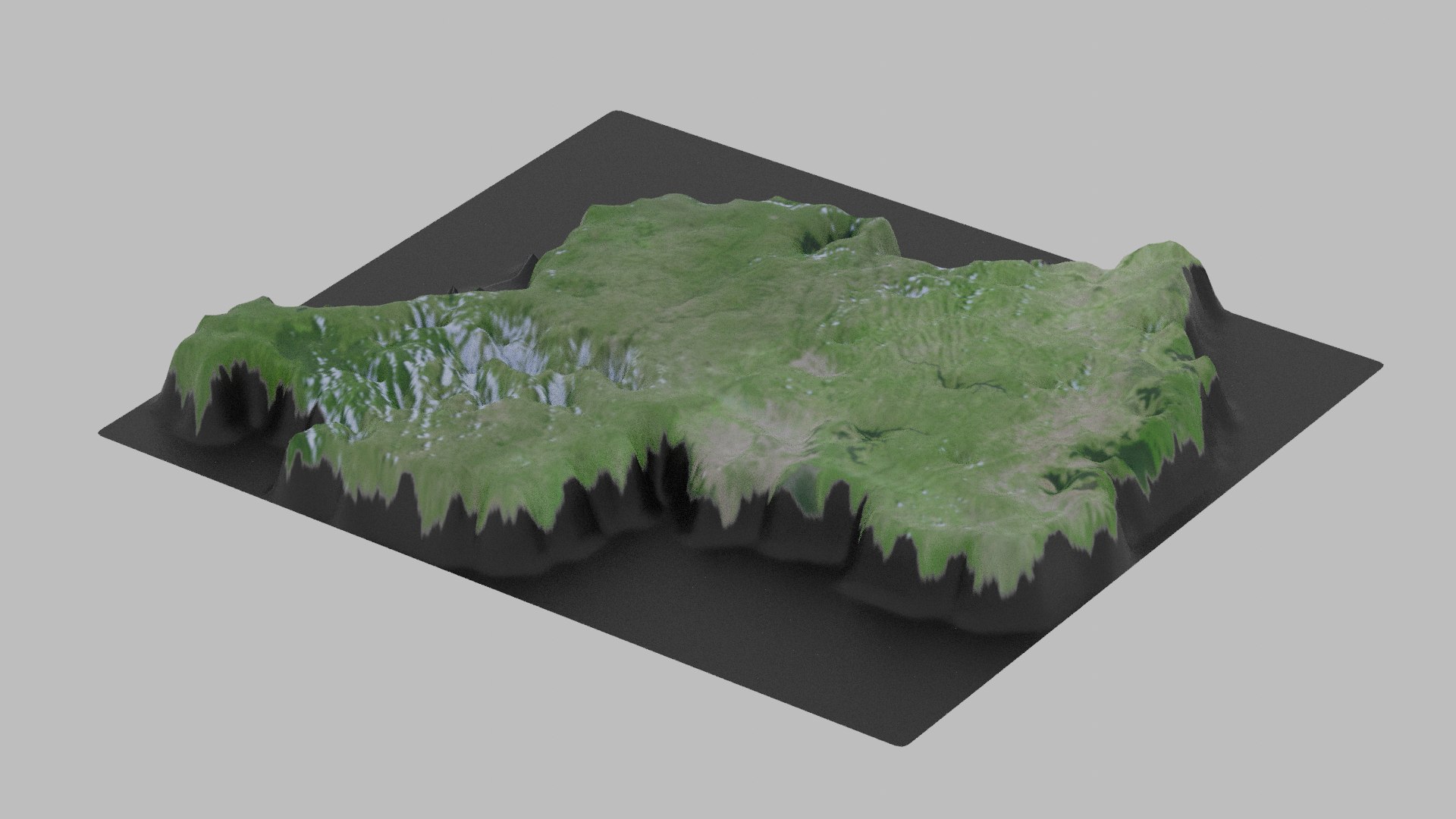 3D Rwanda Map Country Model - TurboSquid 2076326