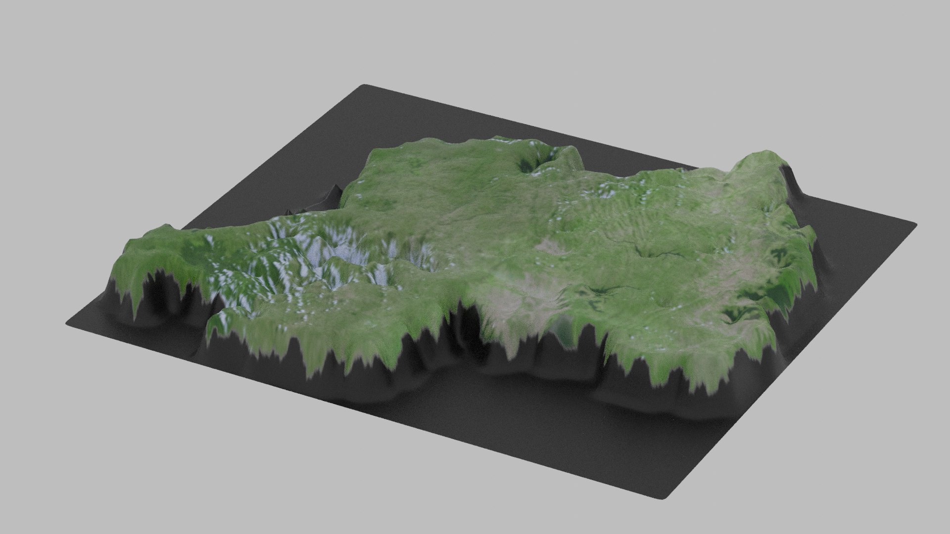 3D Rwanda Map Country Model - TurboSquid 2076326