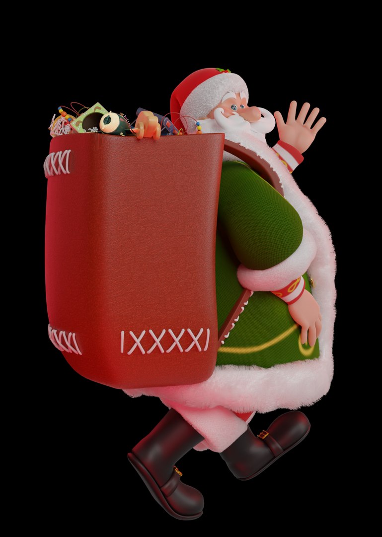 Stylized Santa 3D Model - TurboSquid 2014956