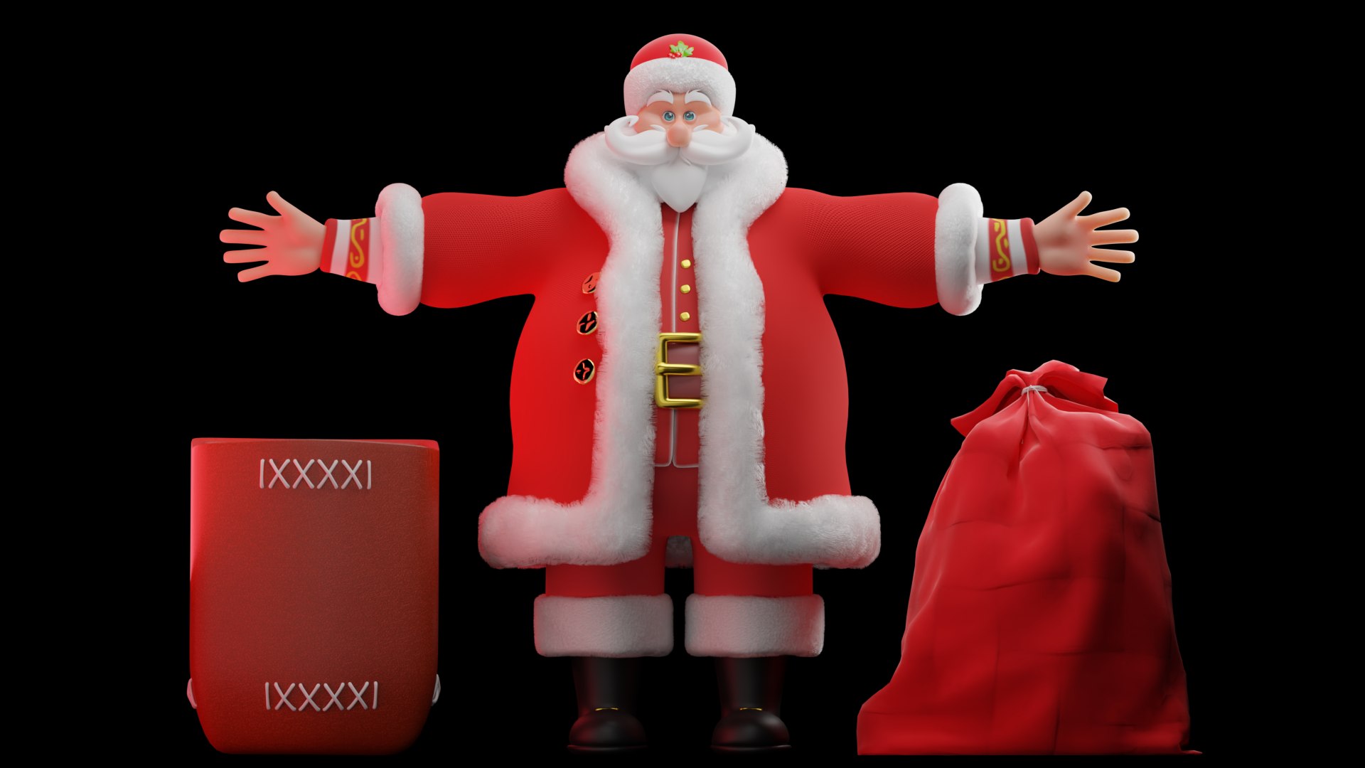 Stylized Santa 3D Model - TurboSquid 2014956