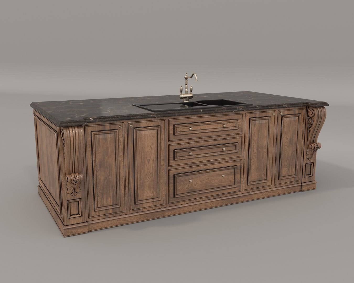 3D model Classic Kitchen 6 - TurboSquid 2156179