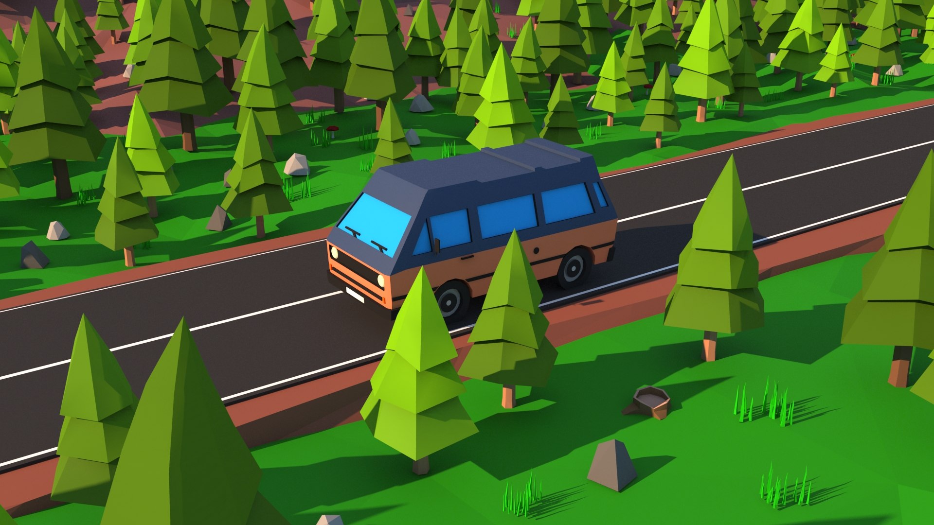 3D Isometric Landscape Scene - TurboSquid 1801966