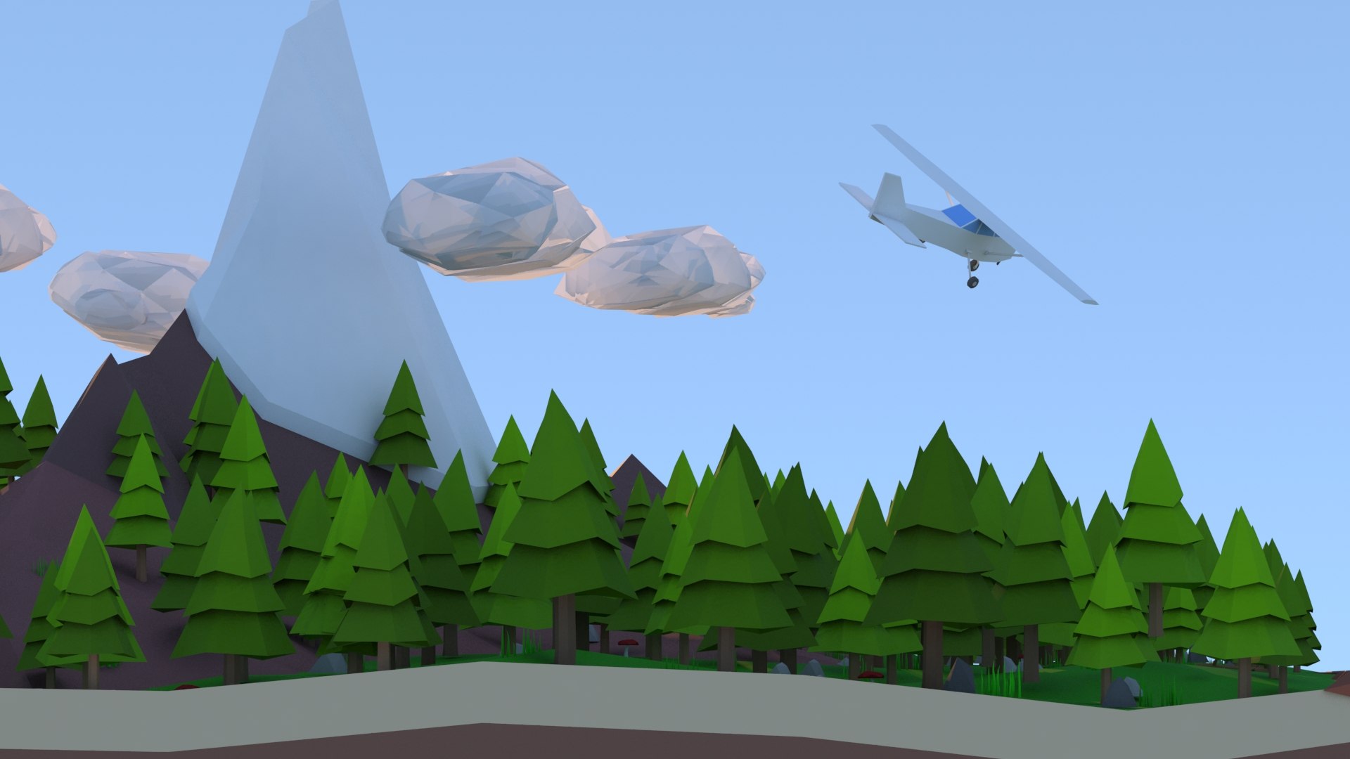 3D Isometric Landscape Scene - TurboSquid 1801966