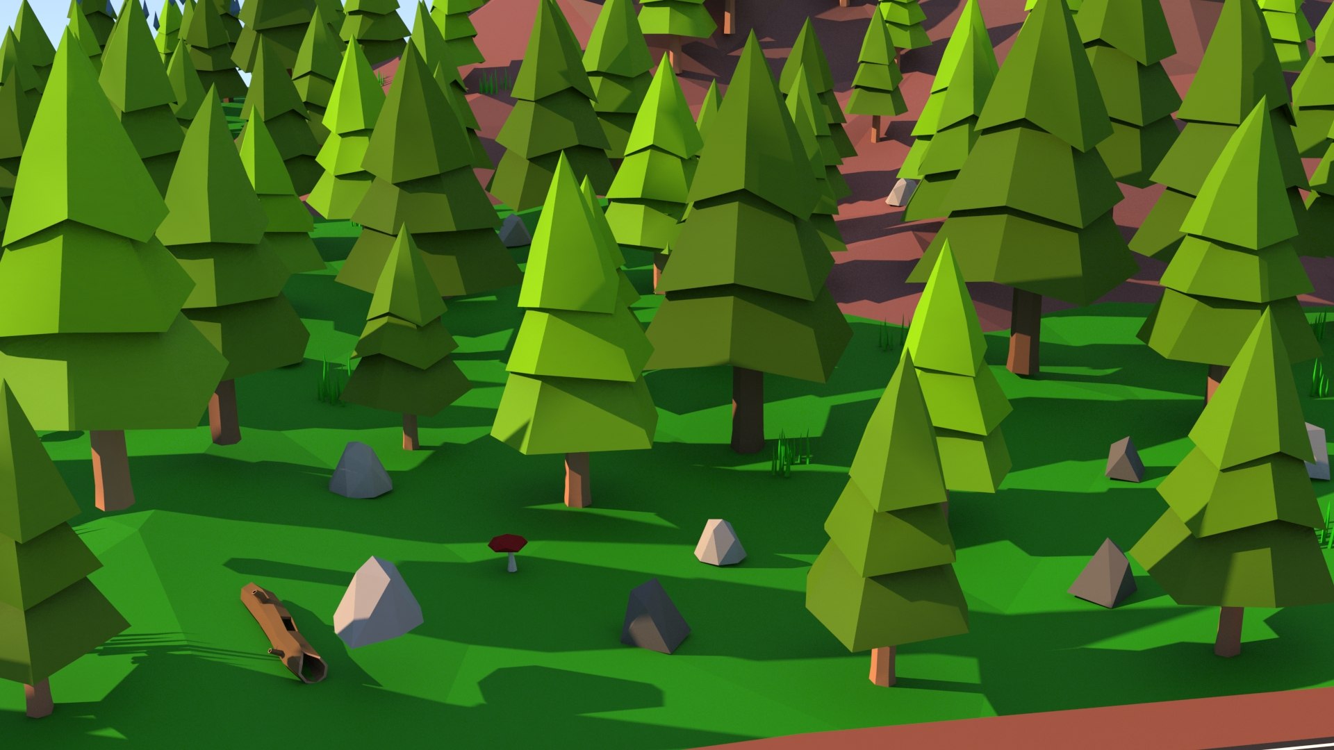 3D Isometric Landscape Scene - TurboSquid 1801966