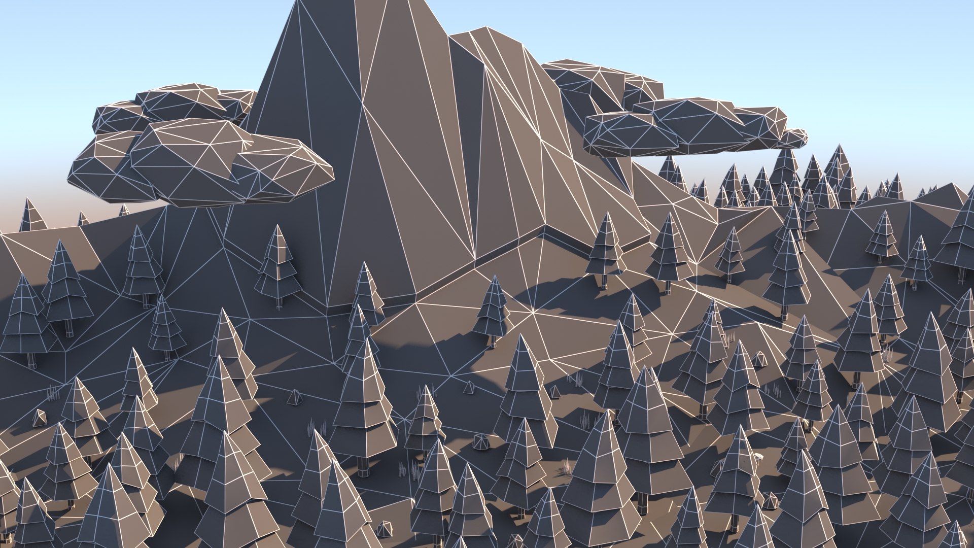 3D Isometric landscape scene - TurboSquid 1801966