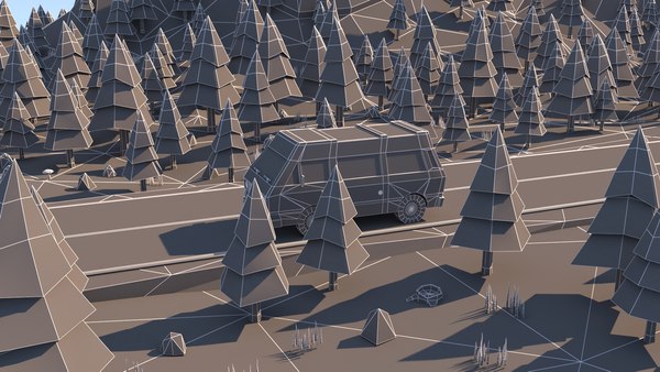 3D Isometric landscape scene - TurboSquid 1801966