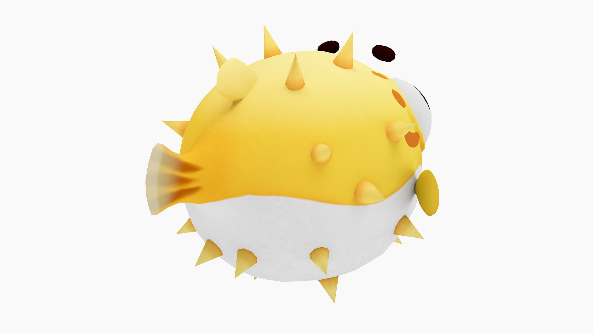 Cartoon Pufferfish Animated 3D Model - TurboSquid 2215977