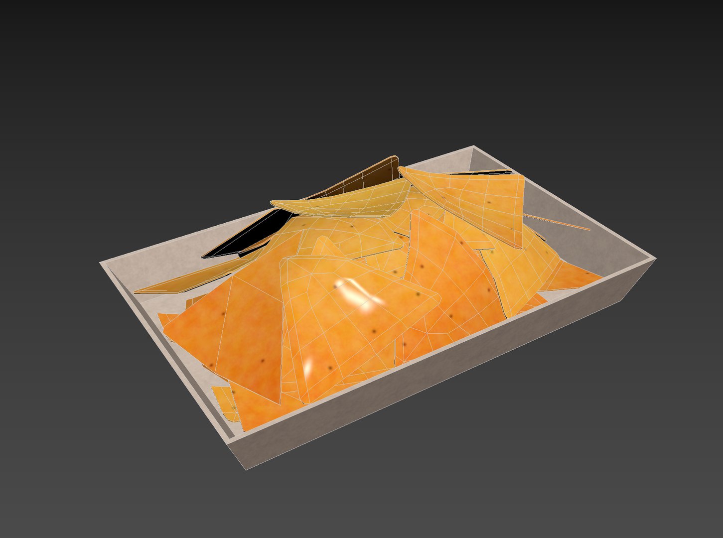 3D Nacho Food Snack Model - TurboSquid 1696157