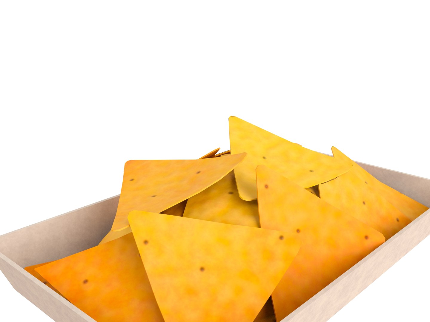 3D Nacho Food Snack Model - TurboSquid 1696157