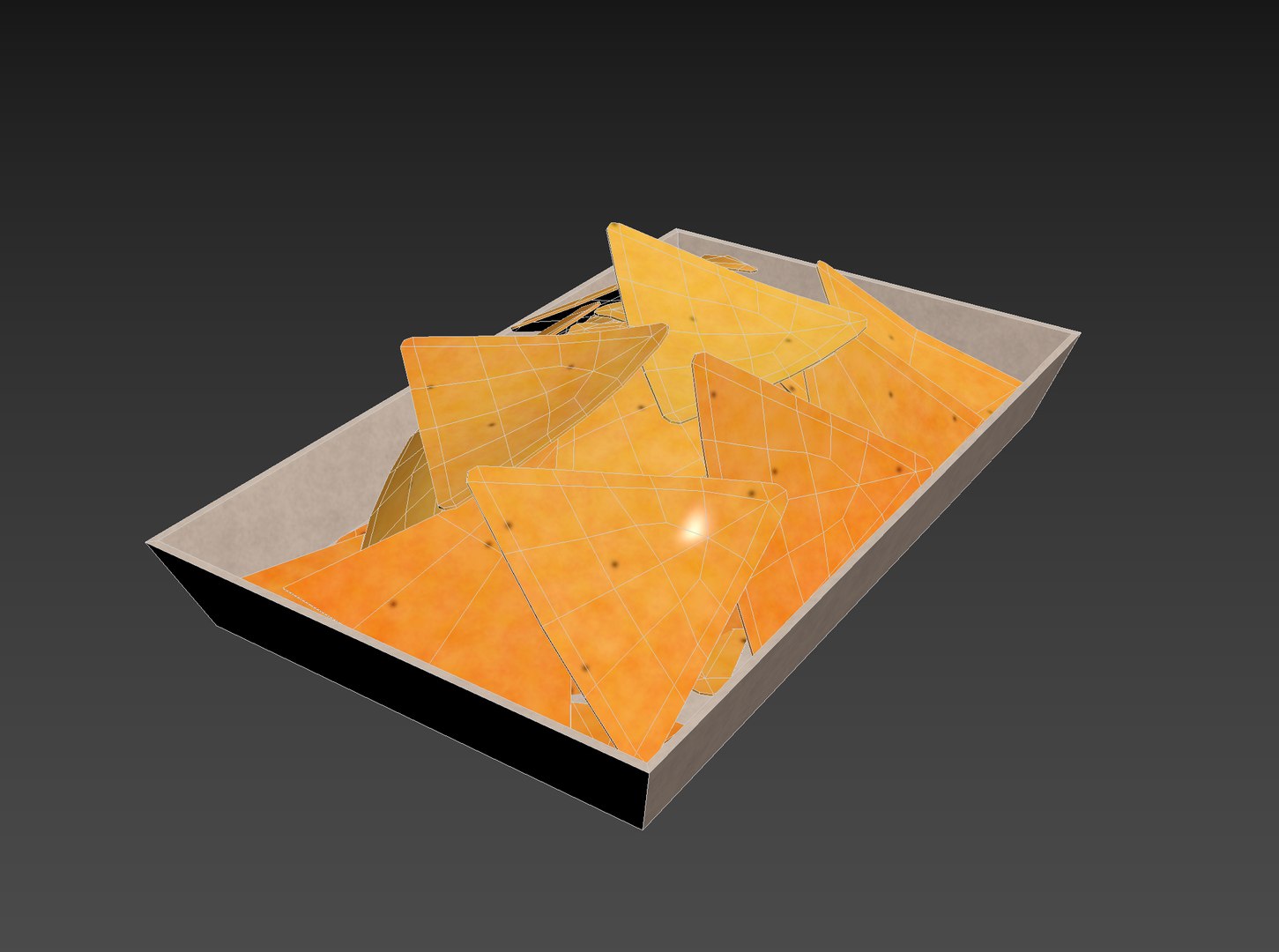 3D Nacho Food Snack Model - TurboSquid 1696157