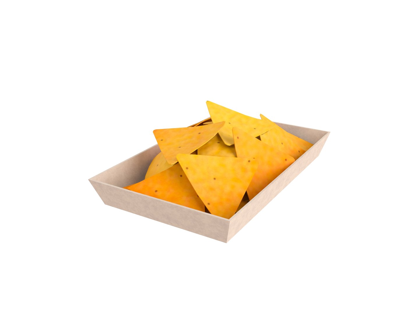 3D Nacho Food Snack Model - TurboSquid 1696157
