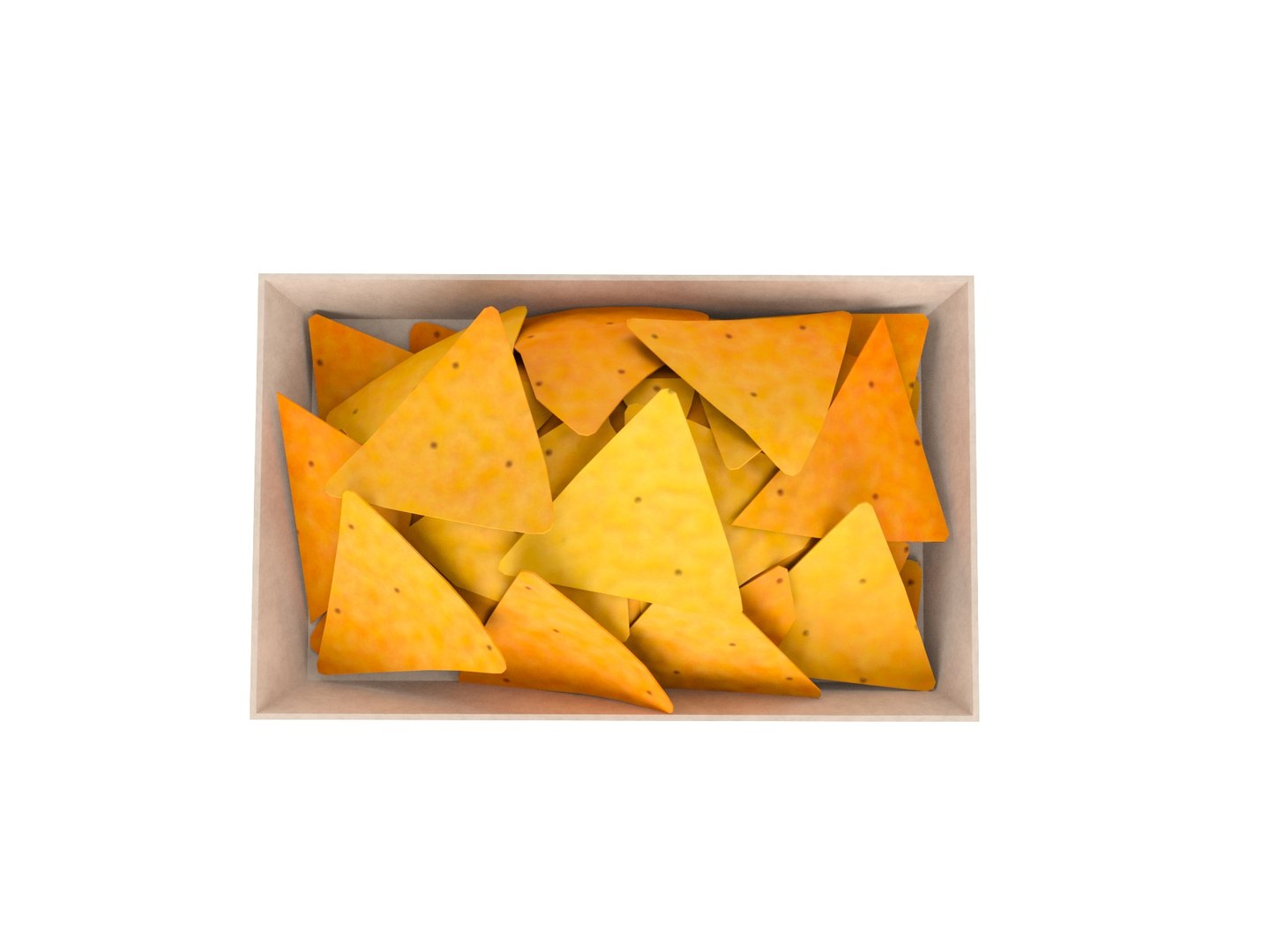 3D Nacho Food Snack Model - TurboSquid 1696157