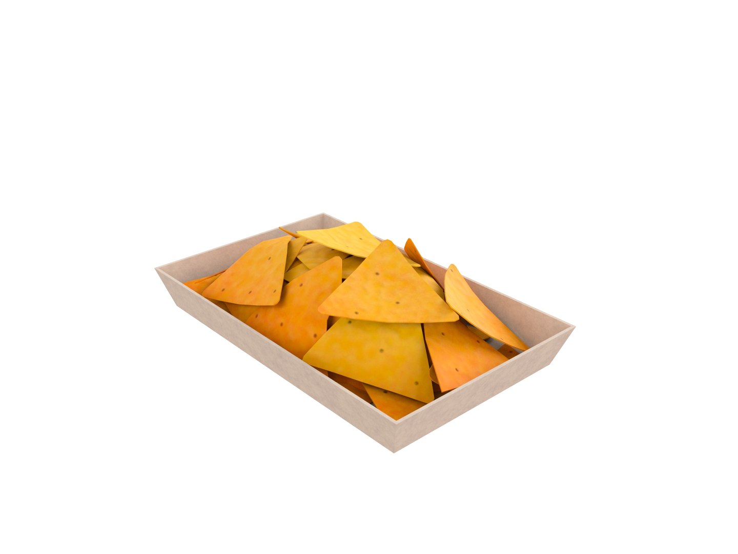 3D Nacho Food Snack Model - TurboSquid 1696157