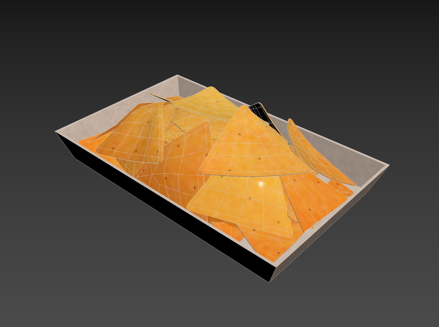 3D Nacho Food Snack Model - TurboSquid 1696157
