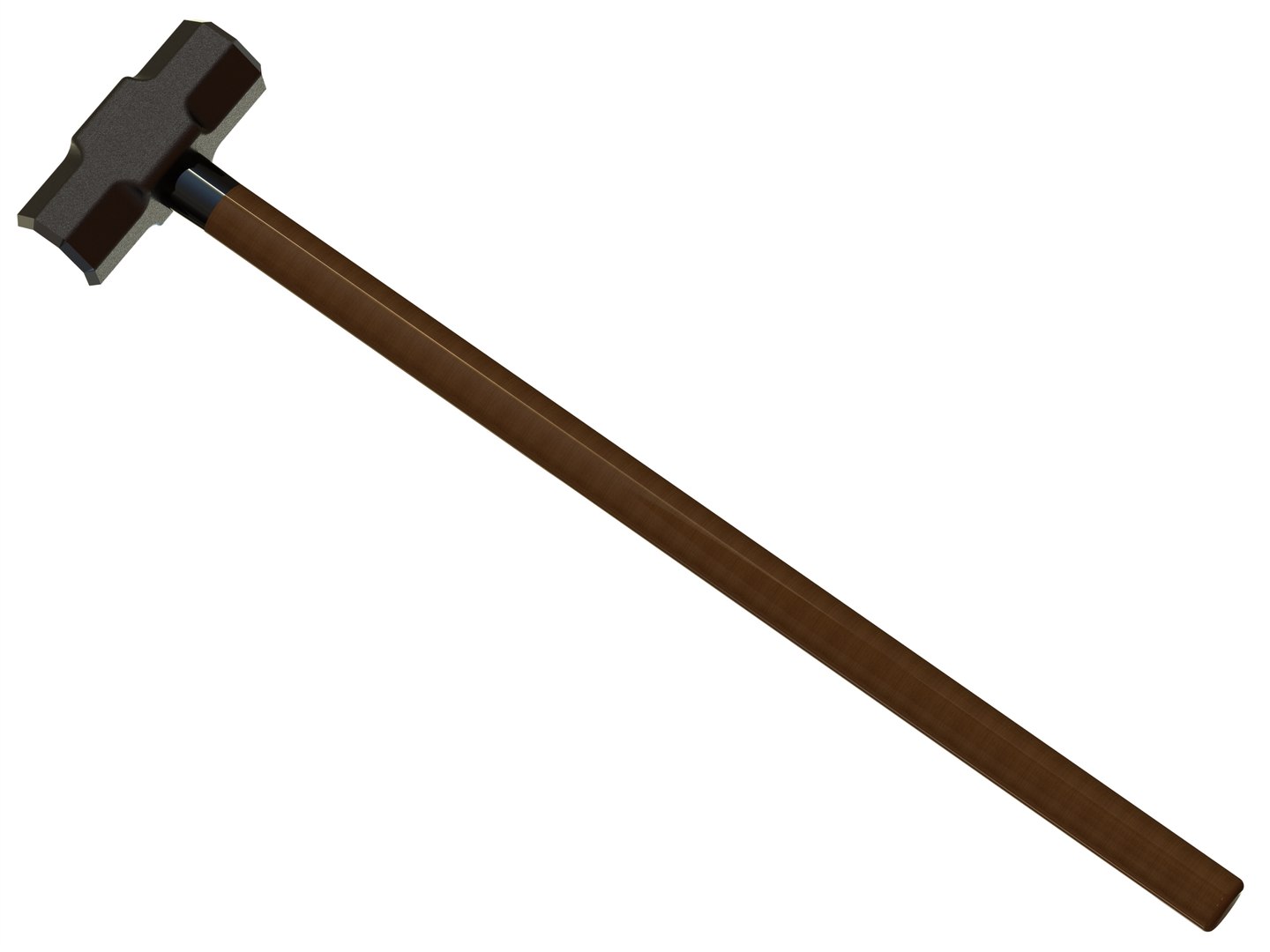 Sledge Hammer with Wooden Handle 3D model - TurboSquid 2159788