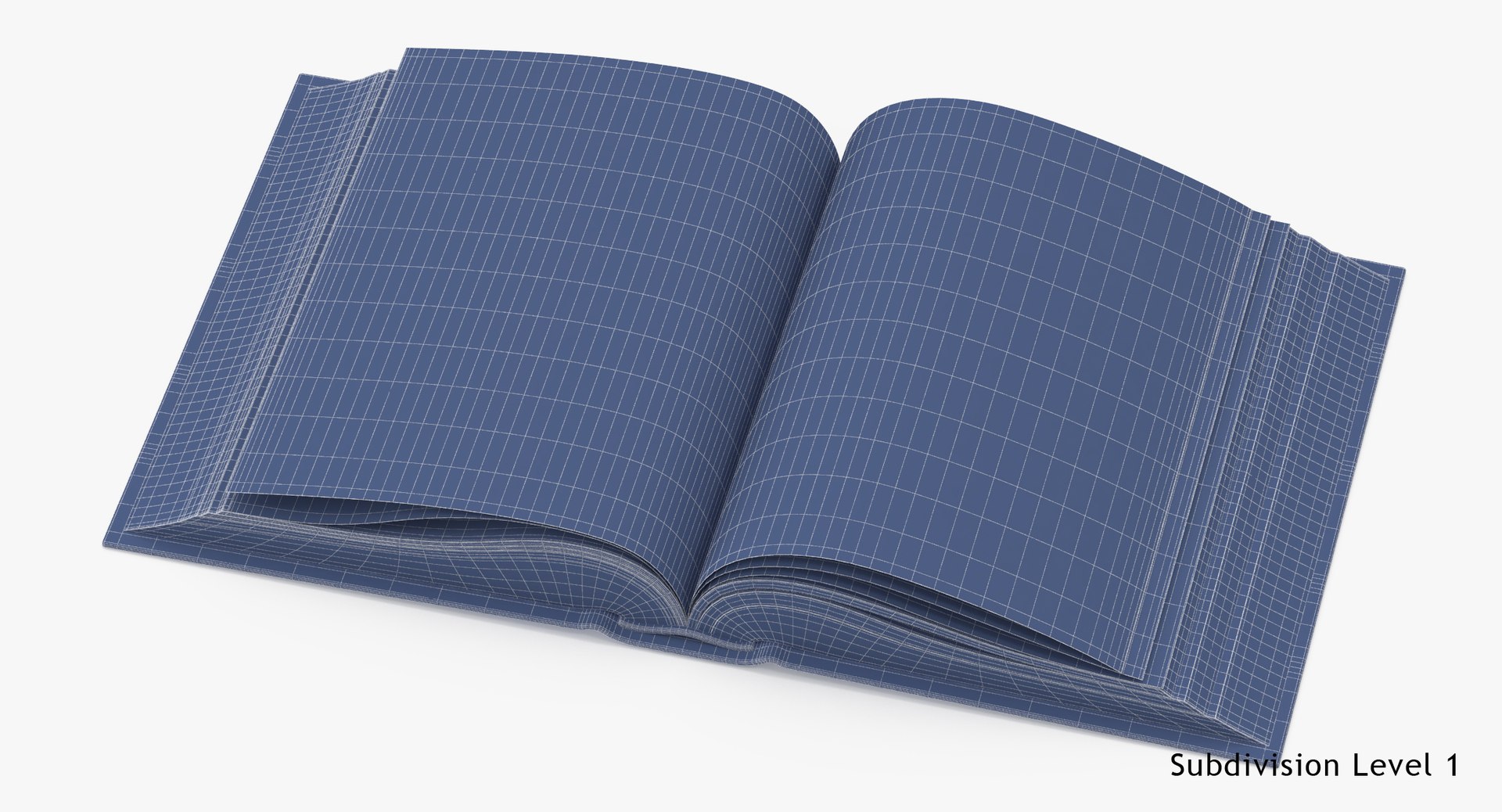 3d Model Classic Book 05 Open