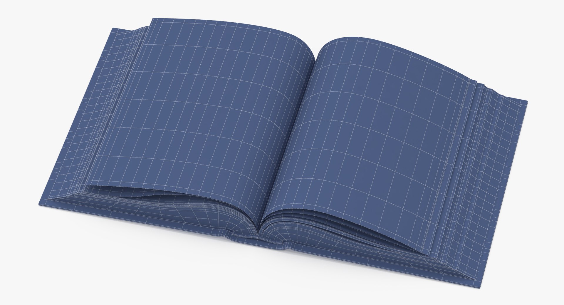 3d Model Classic Book 05 Open