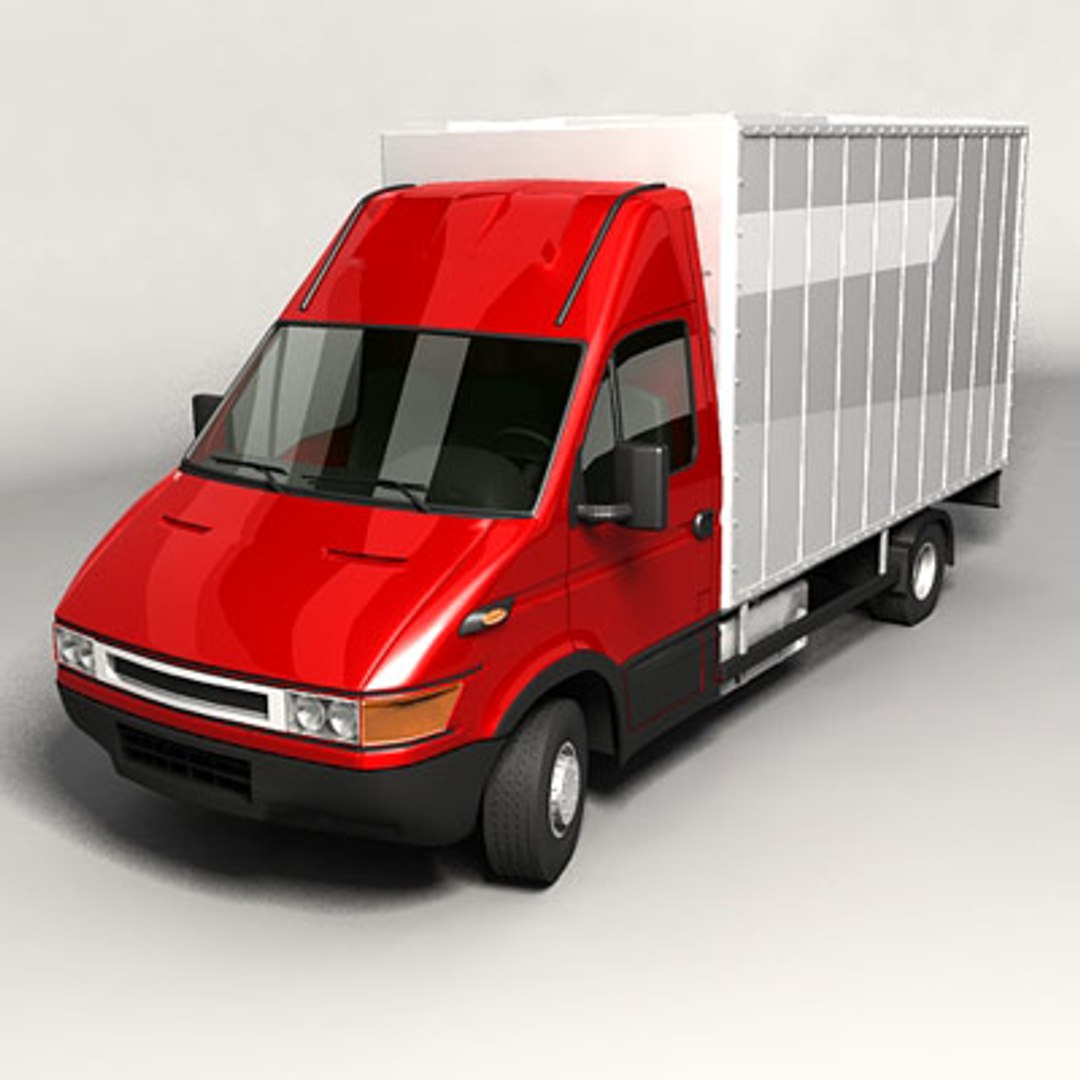 3d 3ds euro delivery van
