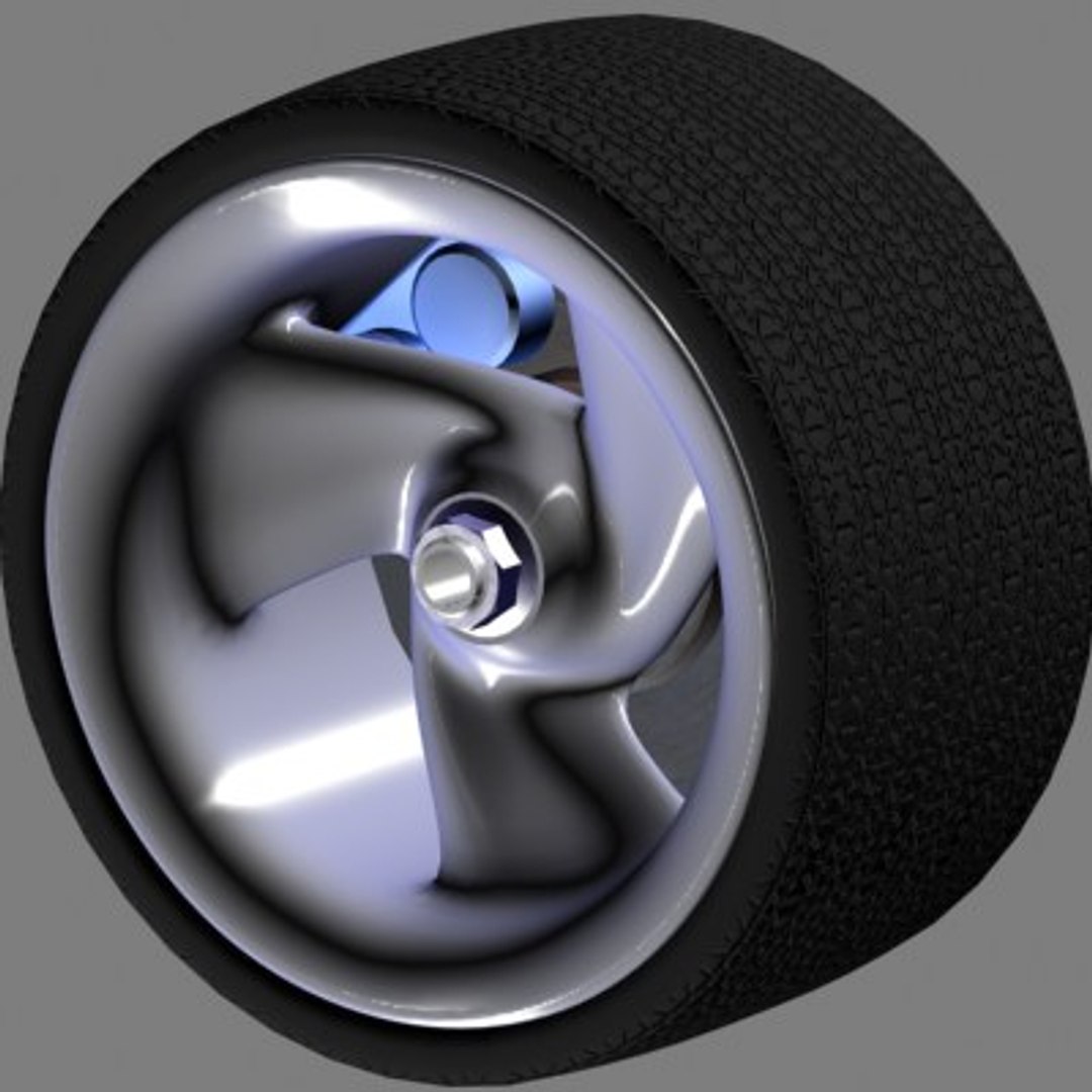3ds Max Alloy Car Wheel