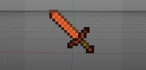 Minecraft Sword 3D Models for Download | TurboSquid