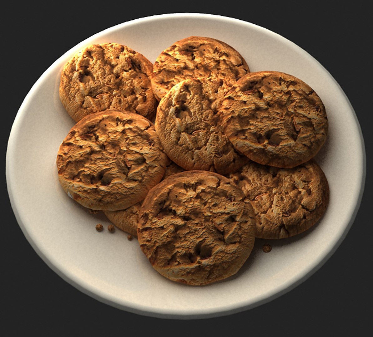 3ds Max Cookies Plate