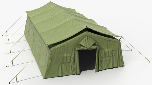 Military temper tent green 3D model - TurboSquid 1591495