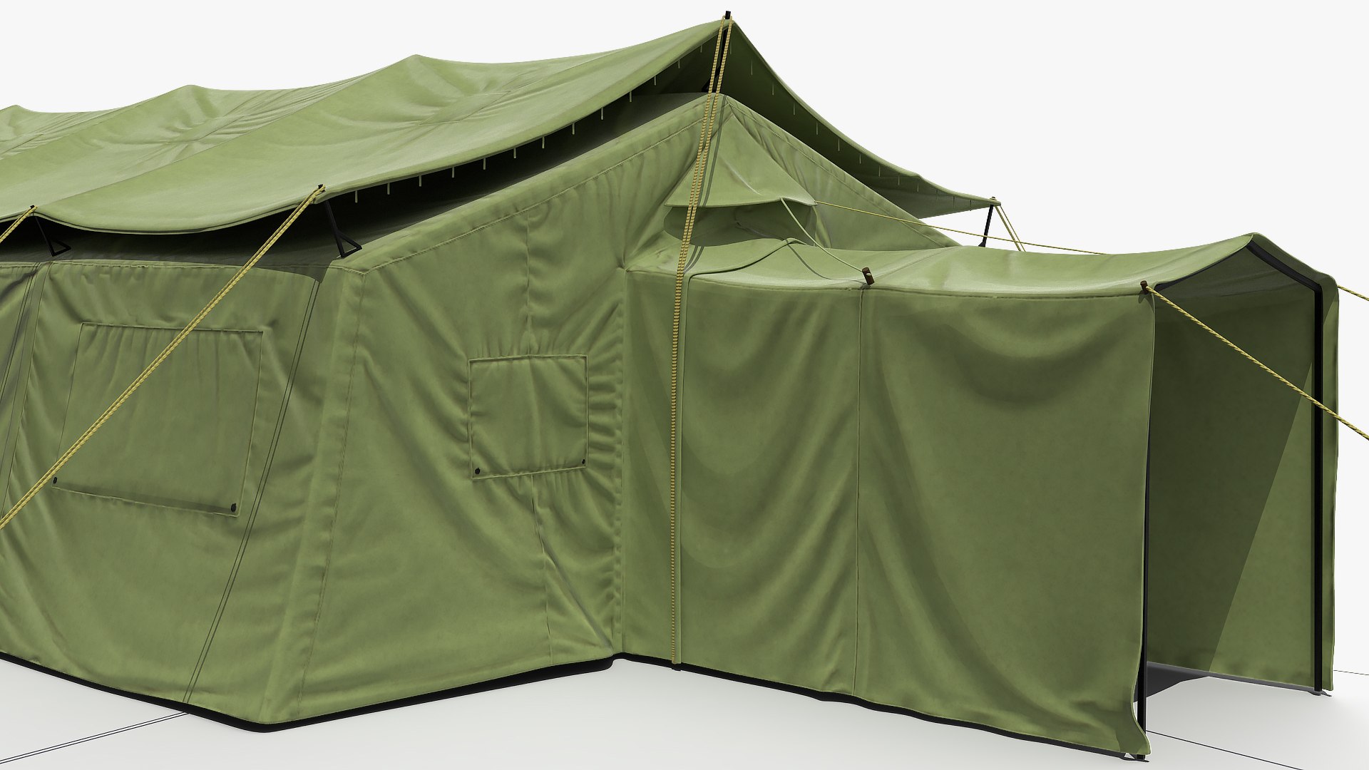 Military temper tent green 3D model - TurboSquid 1591495