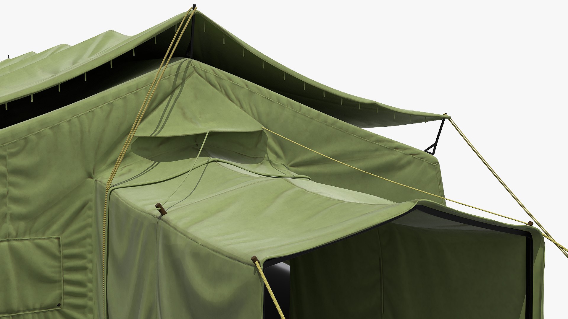 Military temper tent green 3D model - TurboSquid 1591495