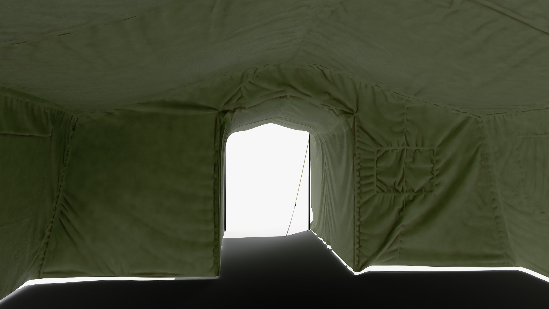 Military temper tent green 3D model - TurboSquid 1591495