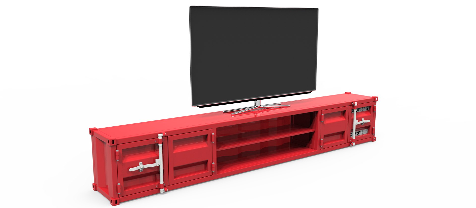 Freight container-like tv unit 3D - TurboSquid 1987084