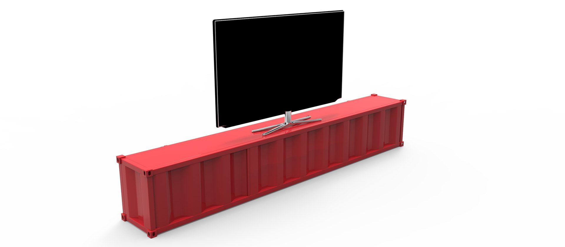 Freight container-like tv unit 3D - TurboSquid 1987084