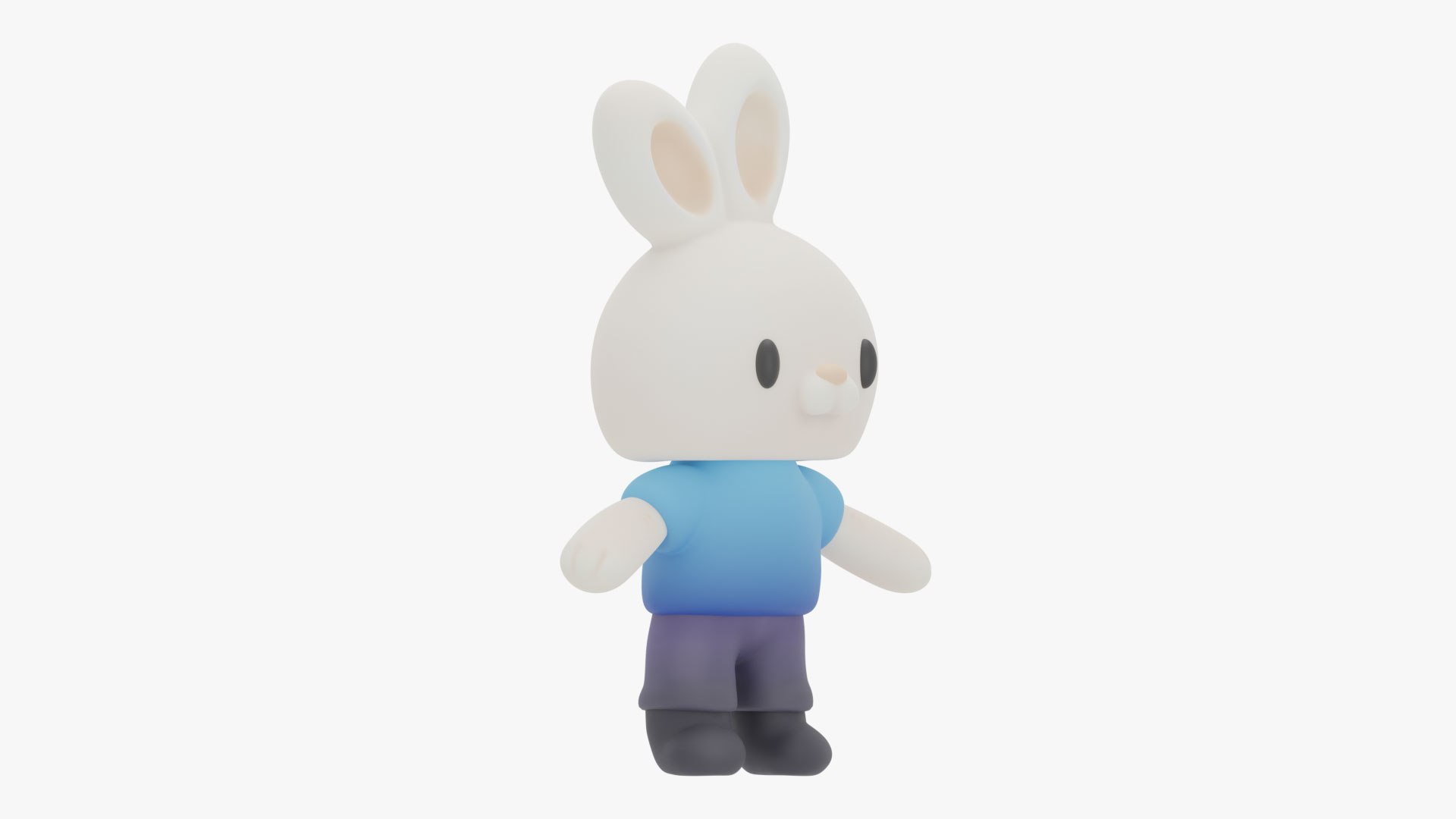 3D Model Bunny Mascot - TurboSquid 2170344