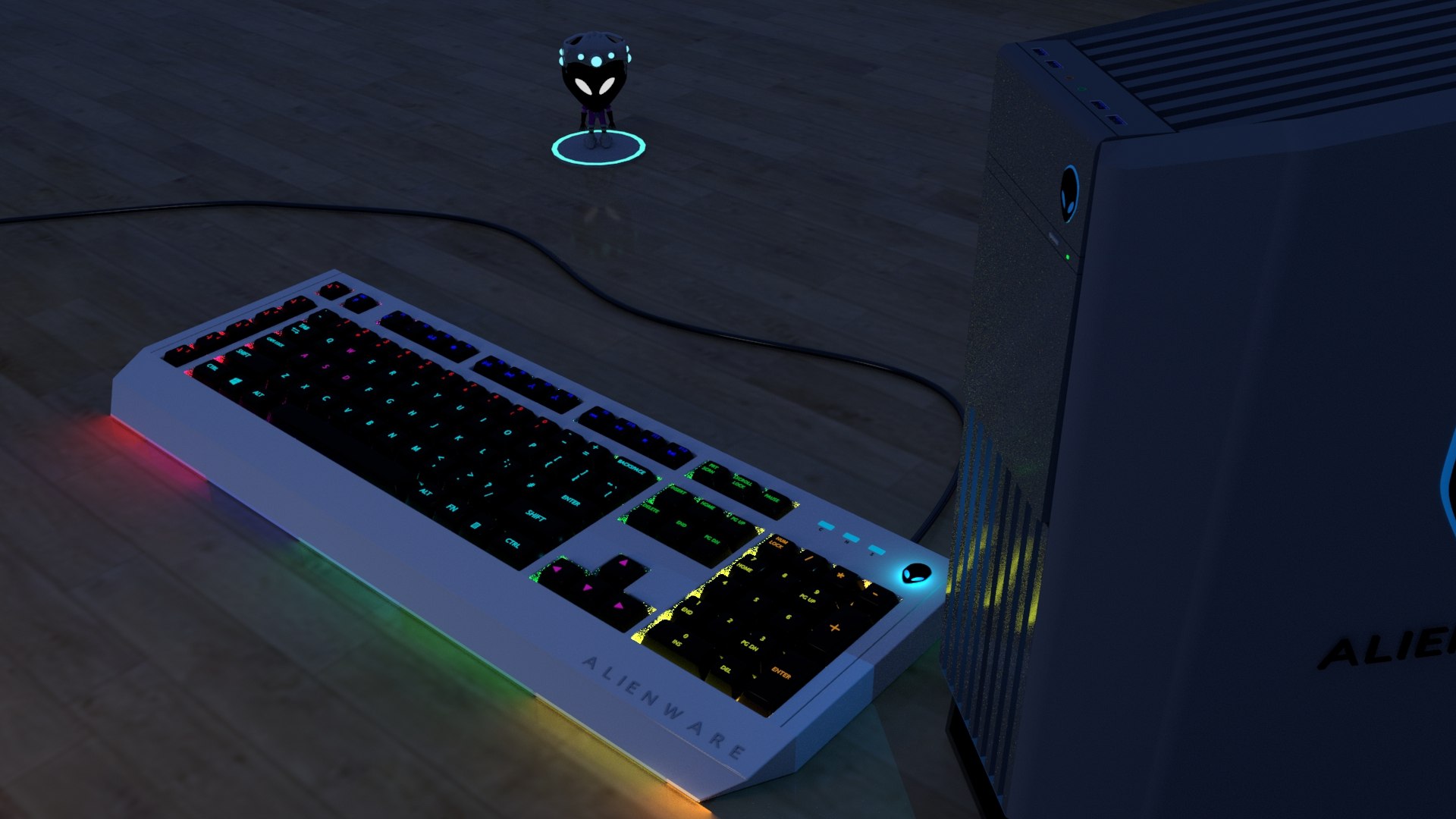 Keyboard Alienware Pc 3D Model - TurboSquid 1421871