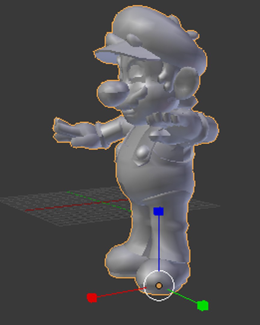 Mario Angry 3d Obj