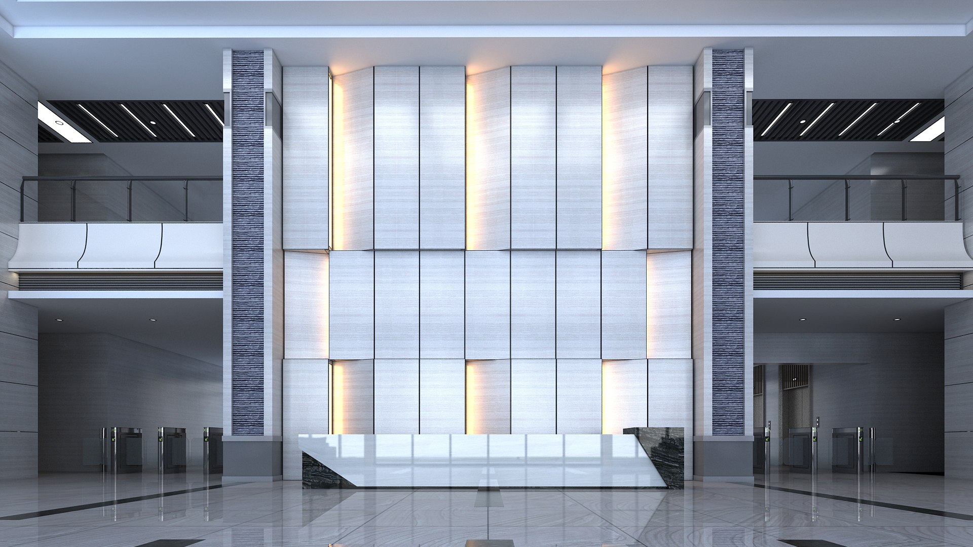 Office lobby 06 3D model - TurboSquid 2118476