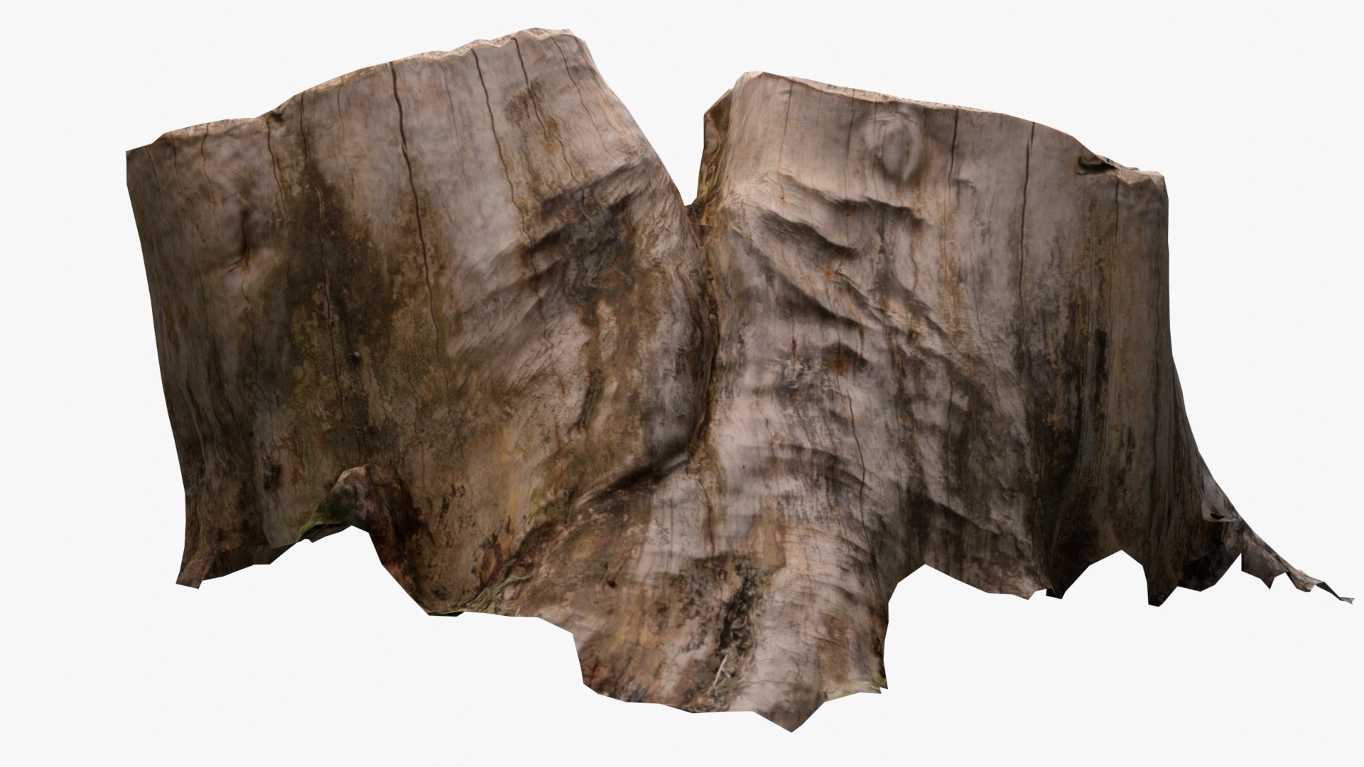 Double Tree Stump Model - TurboSquid 1769382