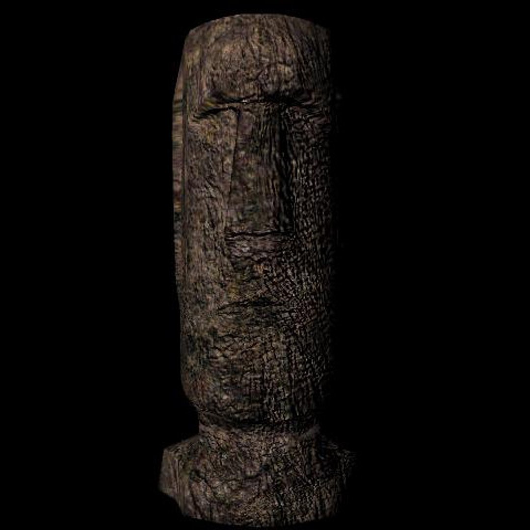 Moai Statue Obj